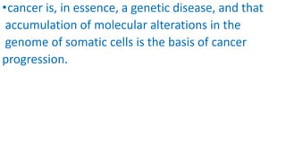 Pathophysiology of cancer spread | PPTX