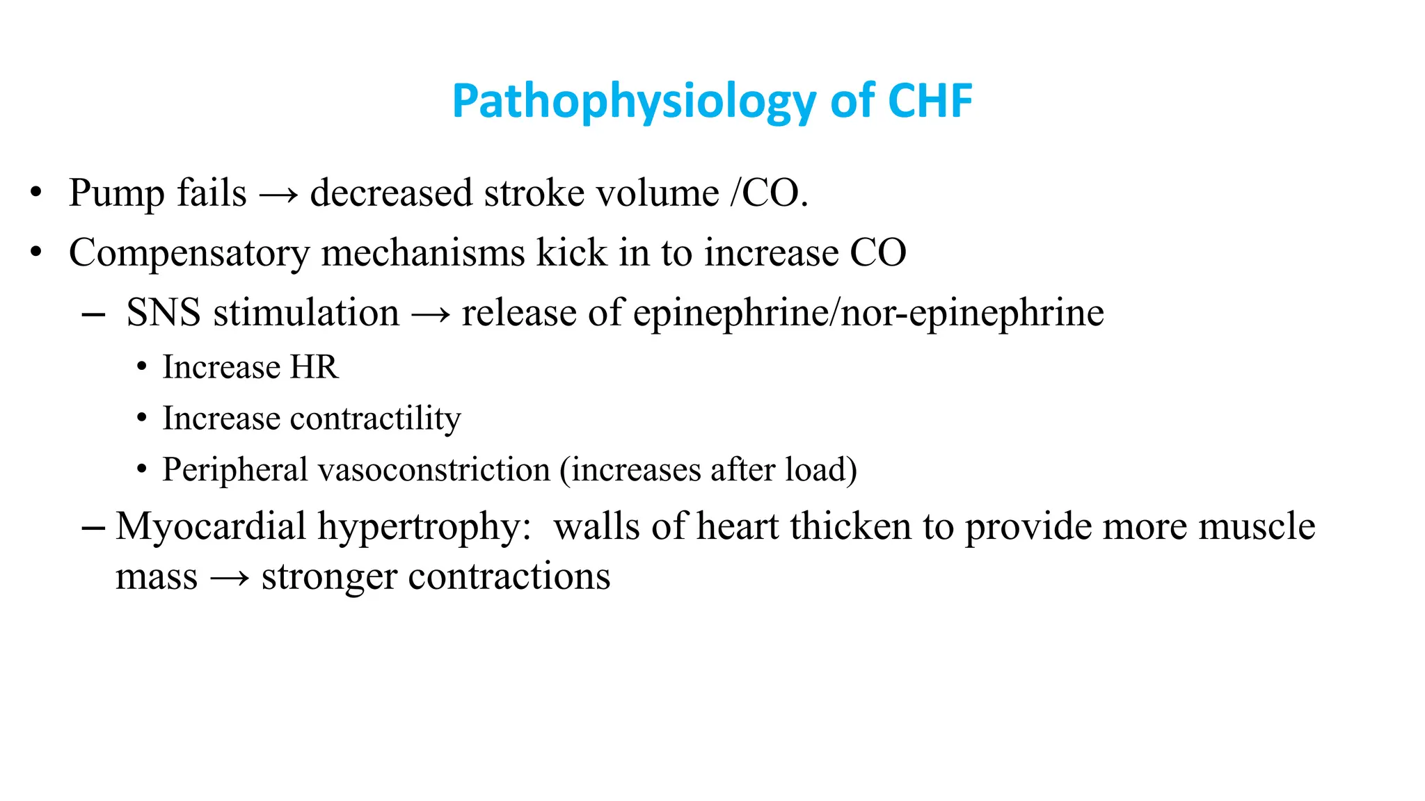 Pathophysiology of CHF PABITRAAAAAAAAppt | PPT