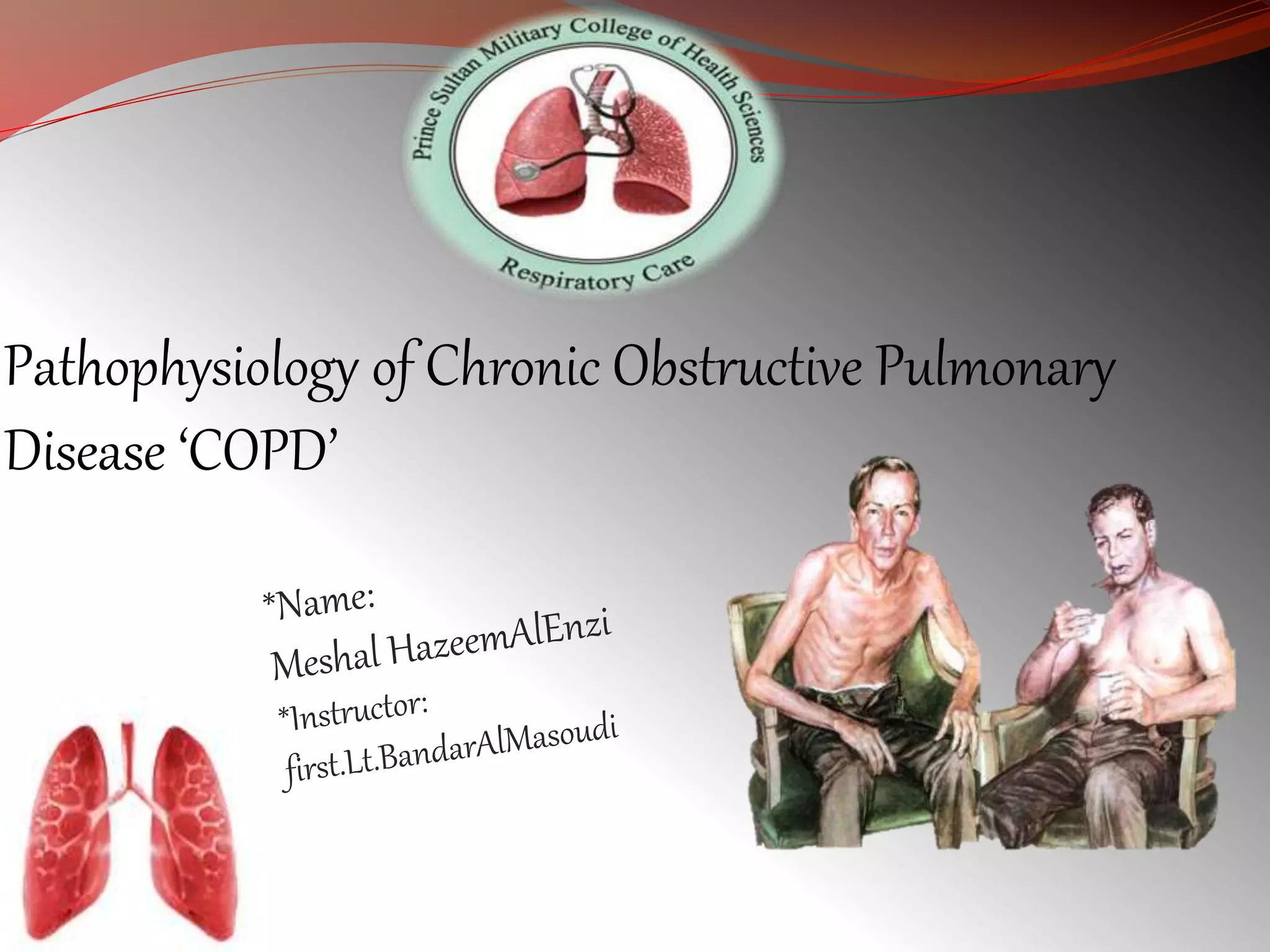 Pathophysiology of copd | PPTX