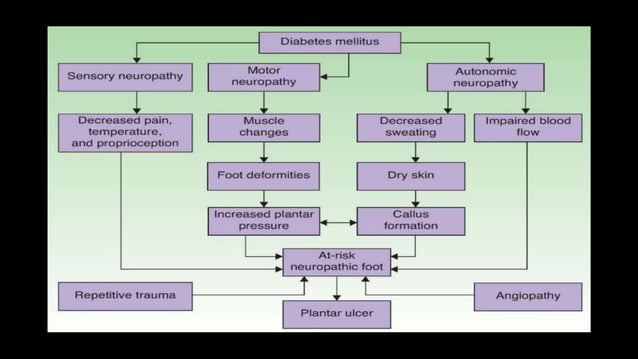 Pathophysiology of DFU.pptx | Diabetes | Diseases and Conditions