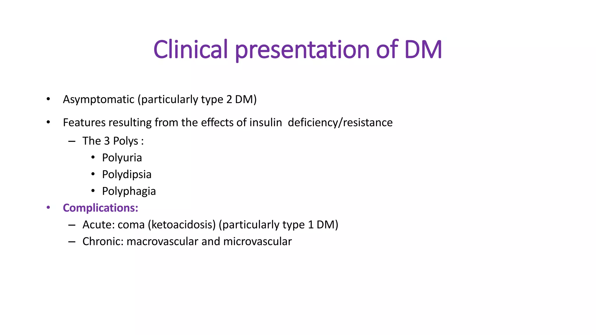Pathophysiology of diabetes mellitus | PPTX