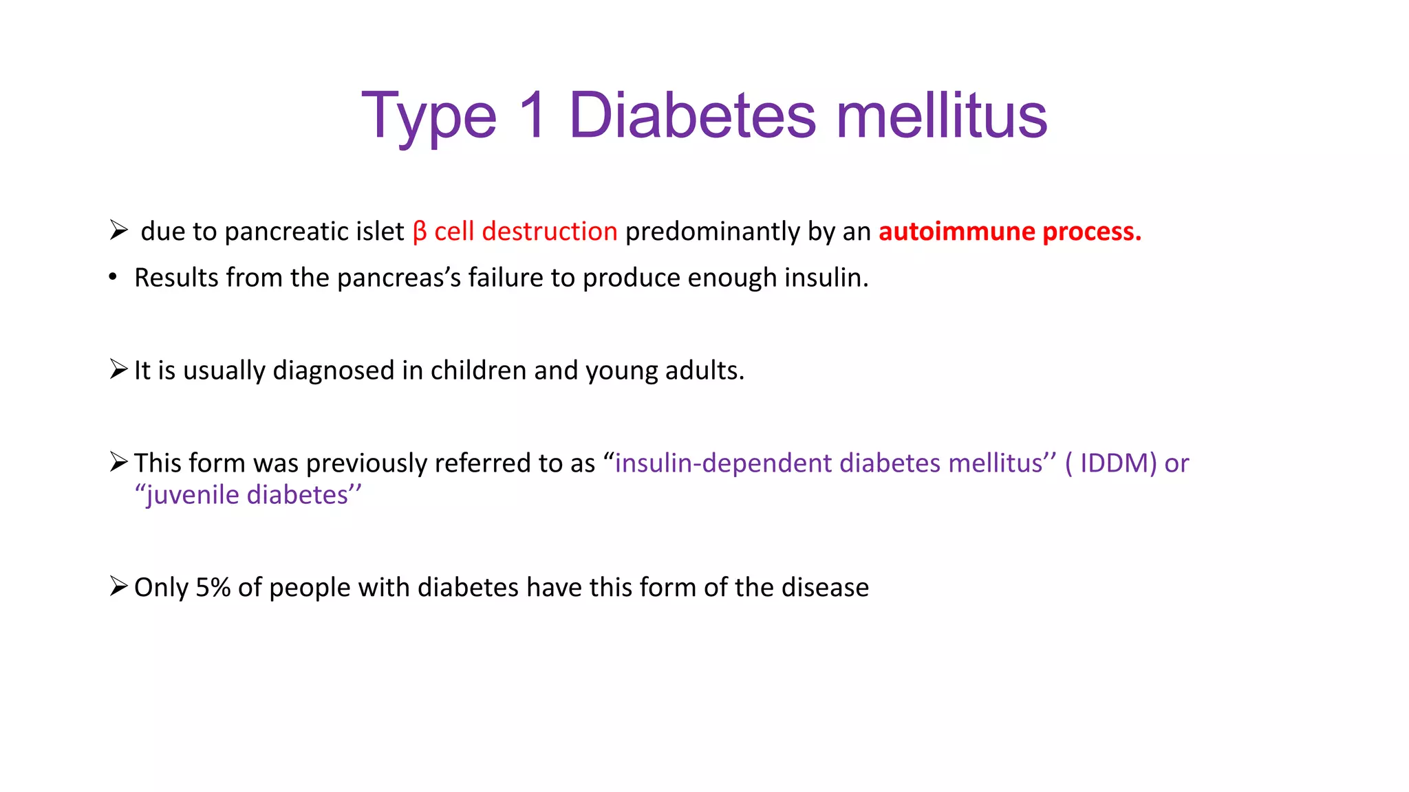 Pathophysiology of diabetes mellitus | PPTX