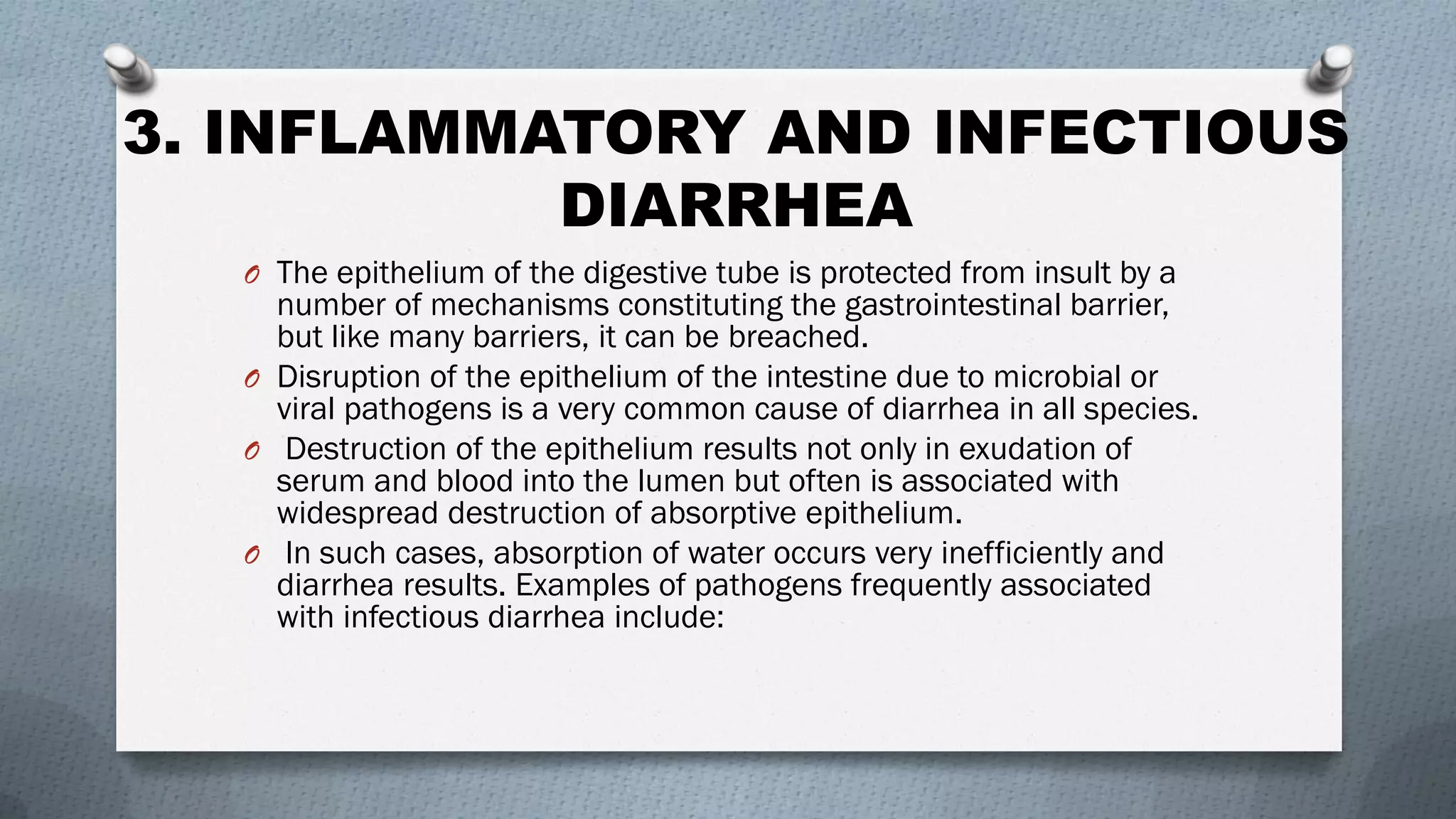 Pathophysiology of diarrhea olaiya | PDF