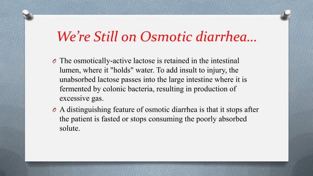 Pathophysiology of diarrhea olaiya | PPT