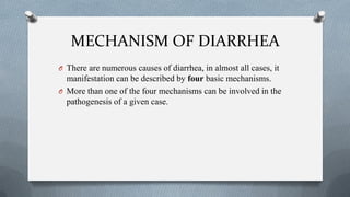 Pathophysiology of diarrhea olaiya | PDF