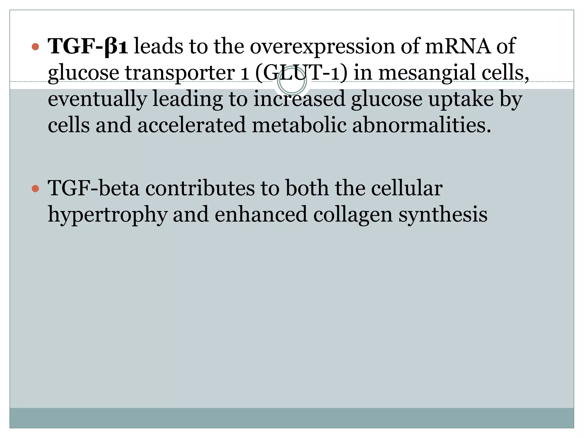 Pathophysiology of dibetic nephropathy | PPTX