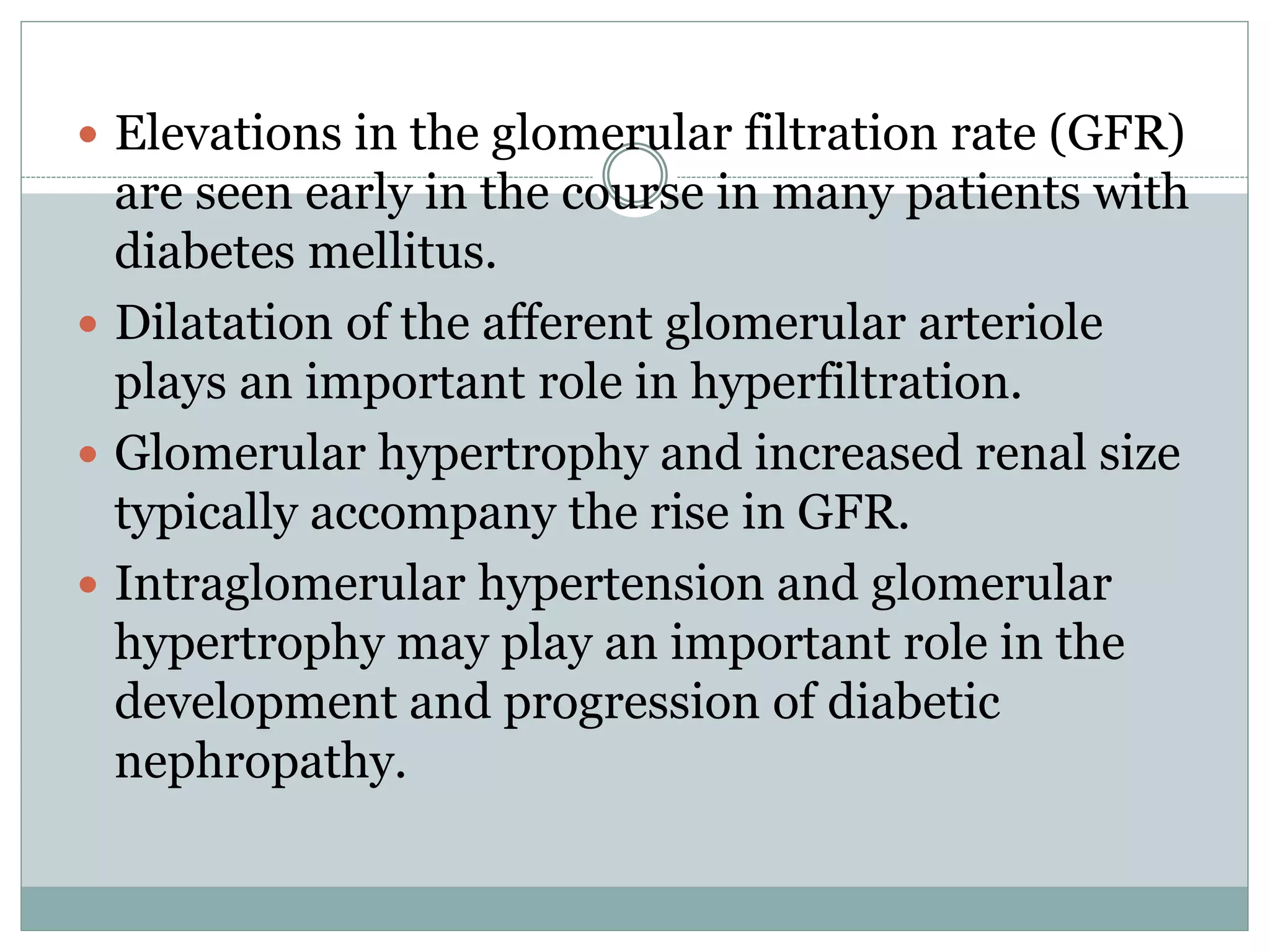 Pathophysiology of dibetic nephropathy | PPTX