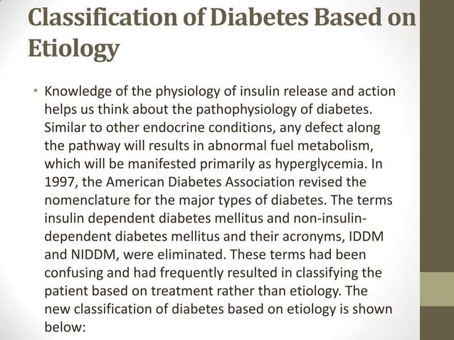 Pathophysiology of diabetes mellitus | PPTX | Diabetes | Diseases and ...
