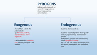 Patho-physiology of Fever : Dr Faisal Abdullah | PPTX