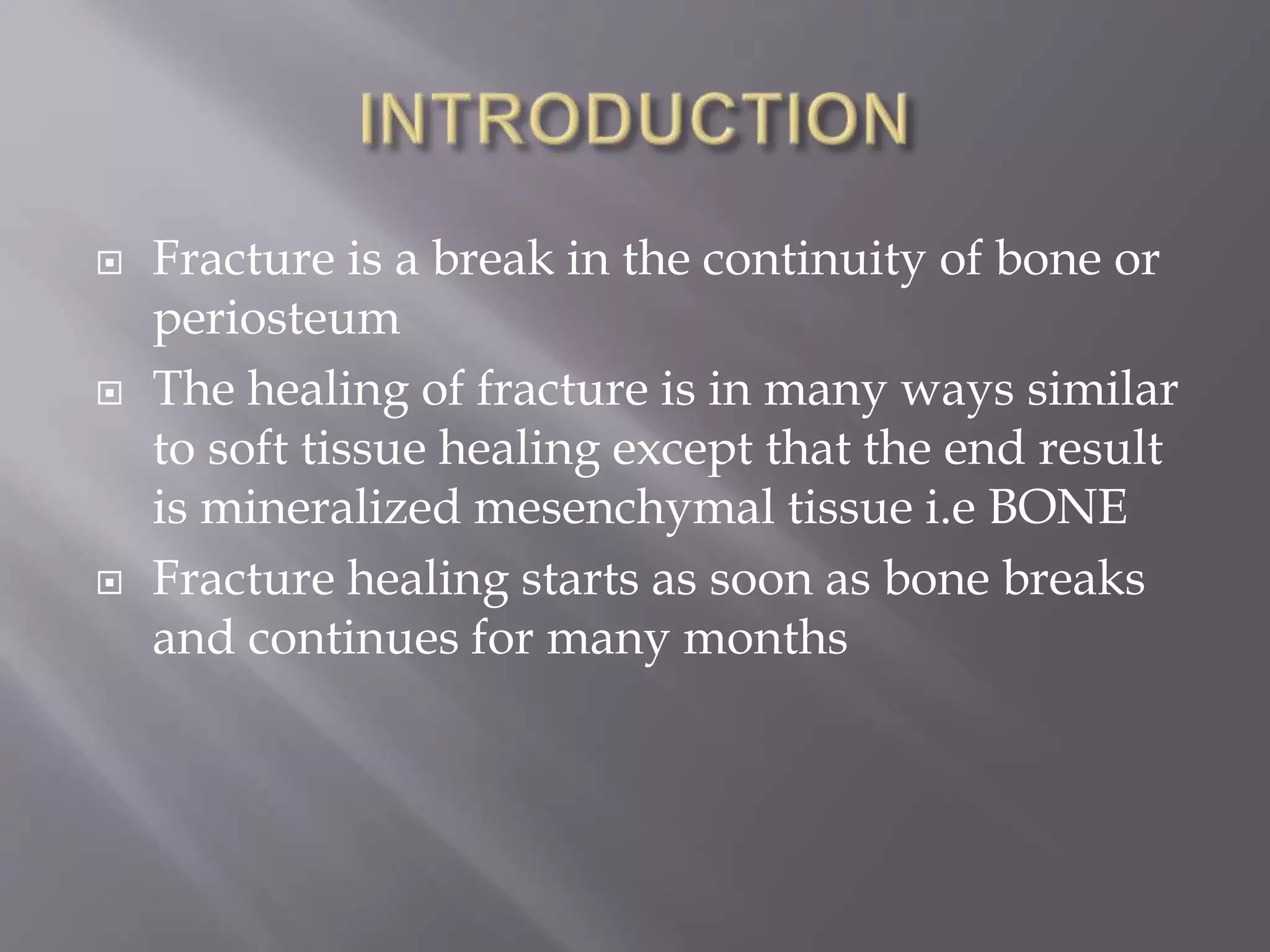 Pathophysiology of fracture healing | PPTX