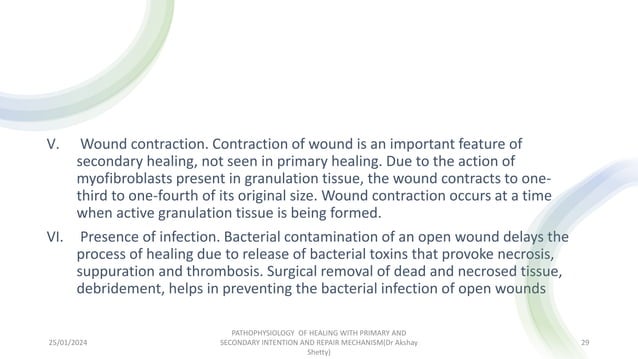 PATHOPHYSIOLOGY OF HEALING WITH PRIMARY & SECONDARY INTENTION.pptx ...