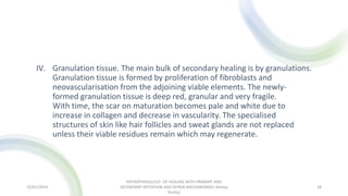 PATHOPHYSIOLOGY OF HEALING WITH PRIMARY & SECONDARY INTENTION.pptx