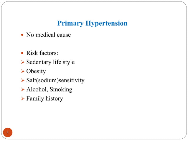Pathophysiology of hypertension | PPTX
