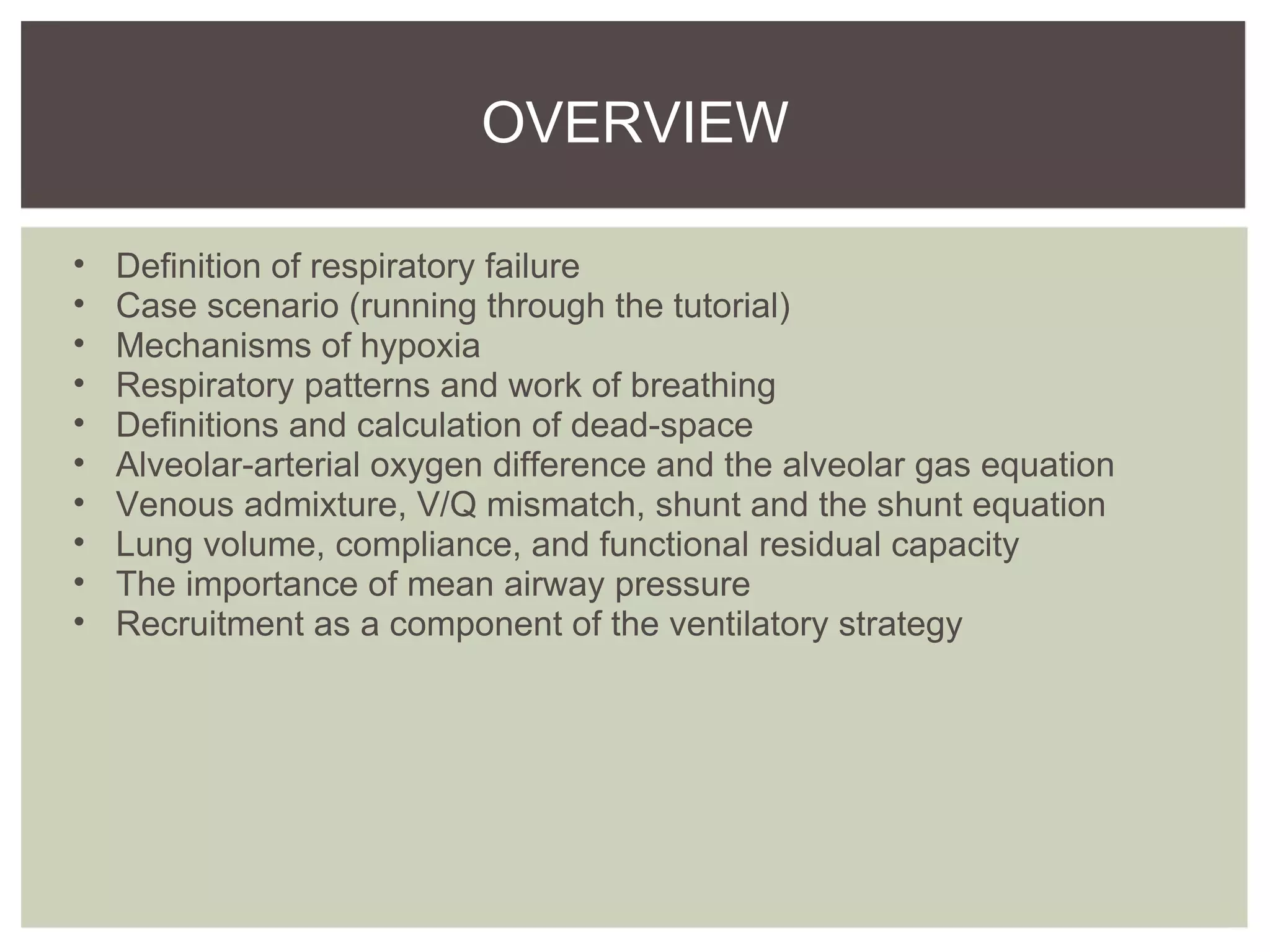 Pathophysiology of hypoxic respiratory failure | PPT