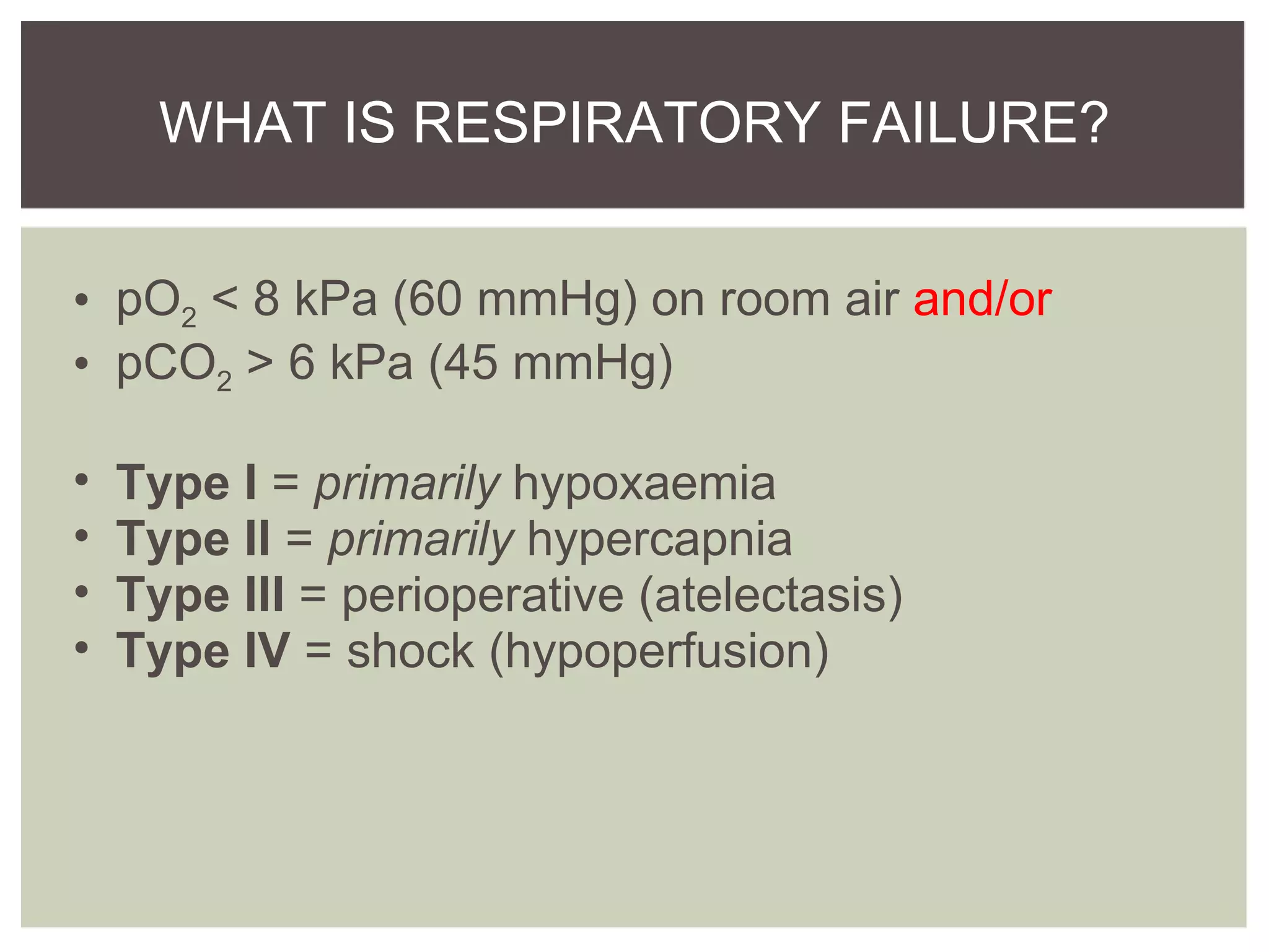Pathophysiology of hypoxic respiratory failure | PPT