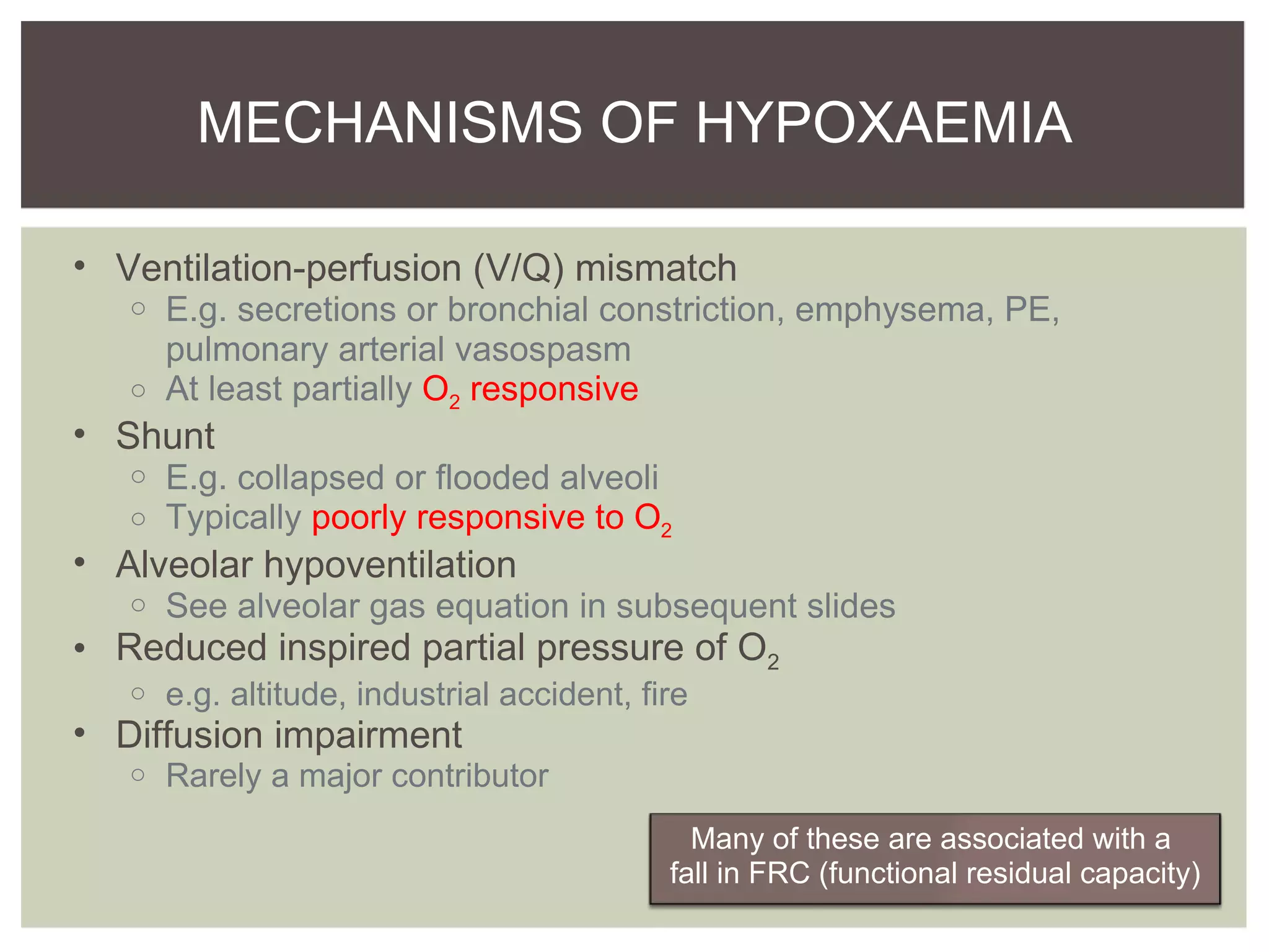 Pathophysiology of hypoxic respiratory failure | PPT