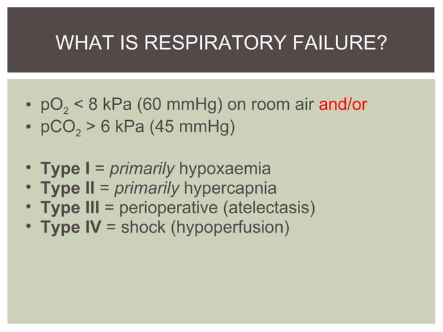 Pathophysiology of hypoxic respiratory failure | PPT