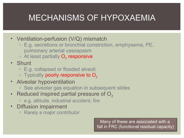 Pathophysiology of hypoxic respiratory failure | PPT