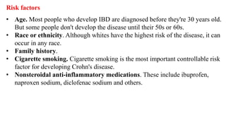 Pathophysiology of inflamatory bowel disease | PPTX