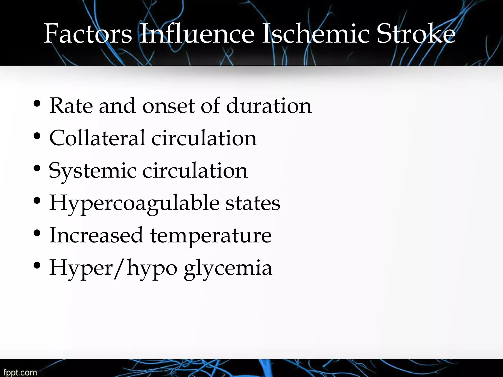 Basic Anatomy & Pathophysiology of ischemic stroke | PPT