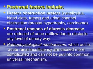 Pathophysiology of kidney.kidney insufficiency | PPT