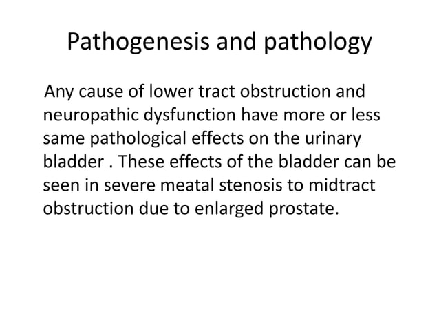 Pathophysiology of lower urinary tract obstruction.pptx