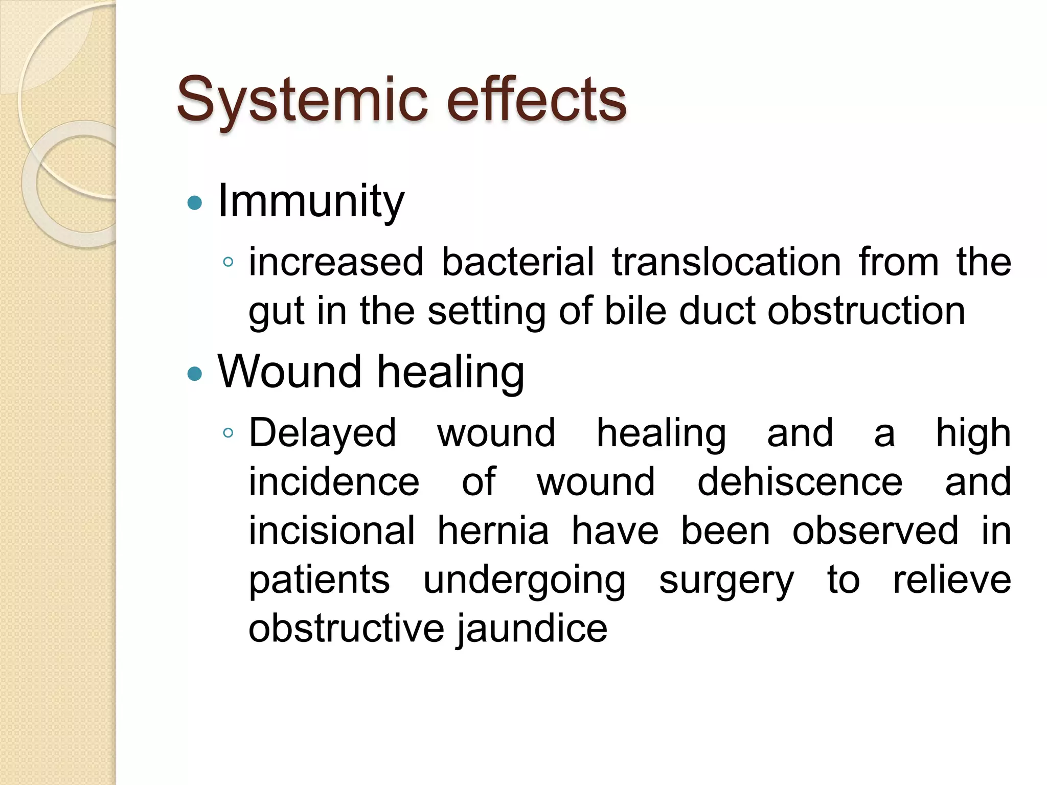 Pathophysiology of obstructive jaundice | PPTX