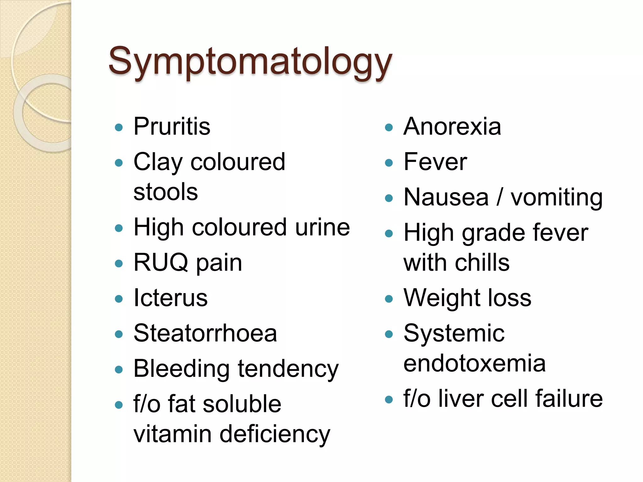 Pathophysiology of obstructive jaundice | PPTX