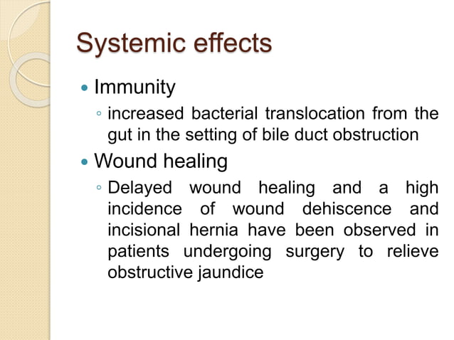 Pathophysiology of obstructive jaundice | PPTX | Digestive Disorders ...