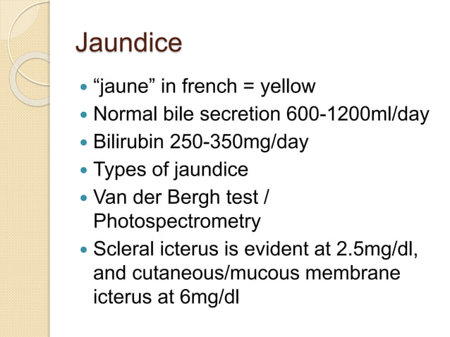 Pathophysiology of obstructive jaundice | PPTX | Digestive Disorders ...