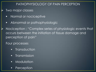 Patho physiology of pain | PPTX