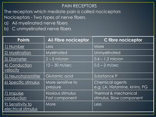 Patho physiology of pain | PPT