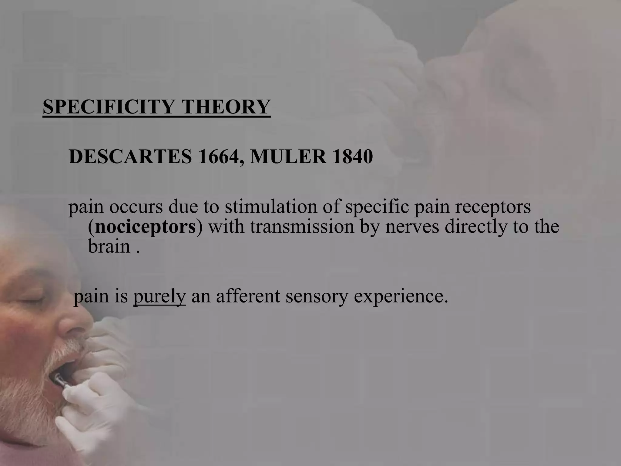 Pathophysiology of pain | PPTX