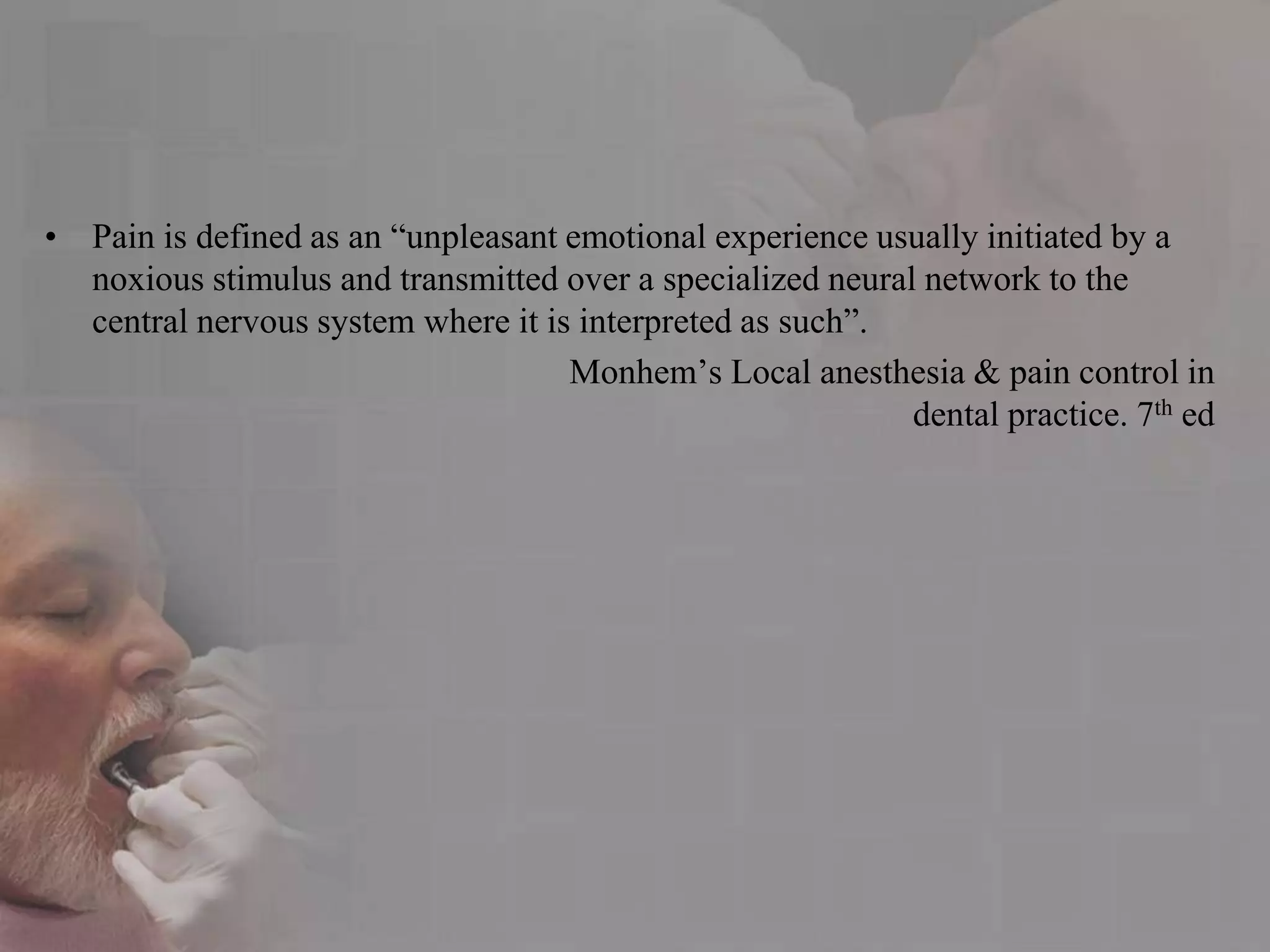 Pathophysiology of pain | PPTX