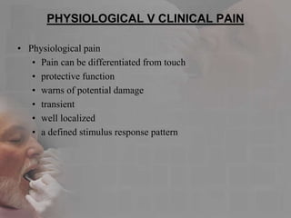 Pathophysiology of pain | PPTX