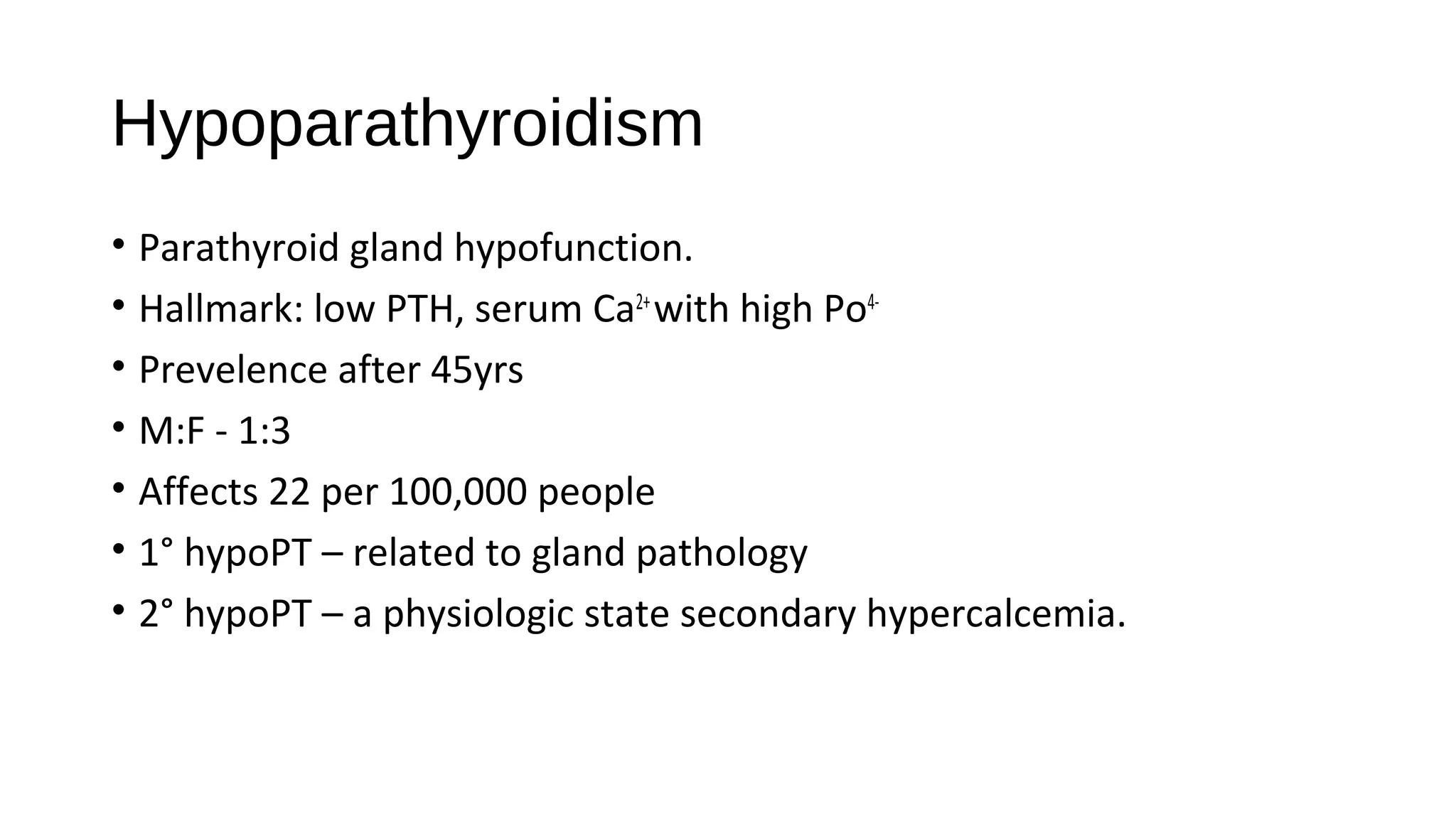 Pathophysiology of parathyroid hormone 2018 | PPT