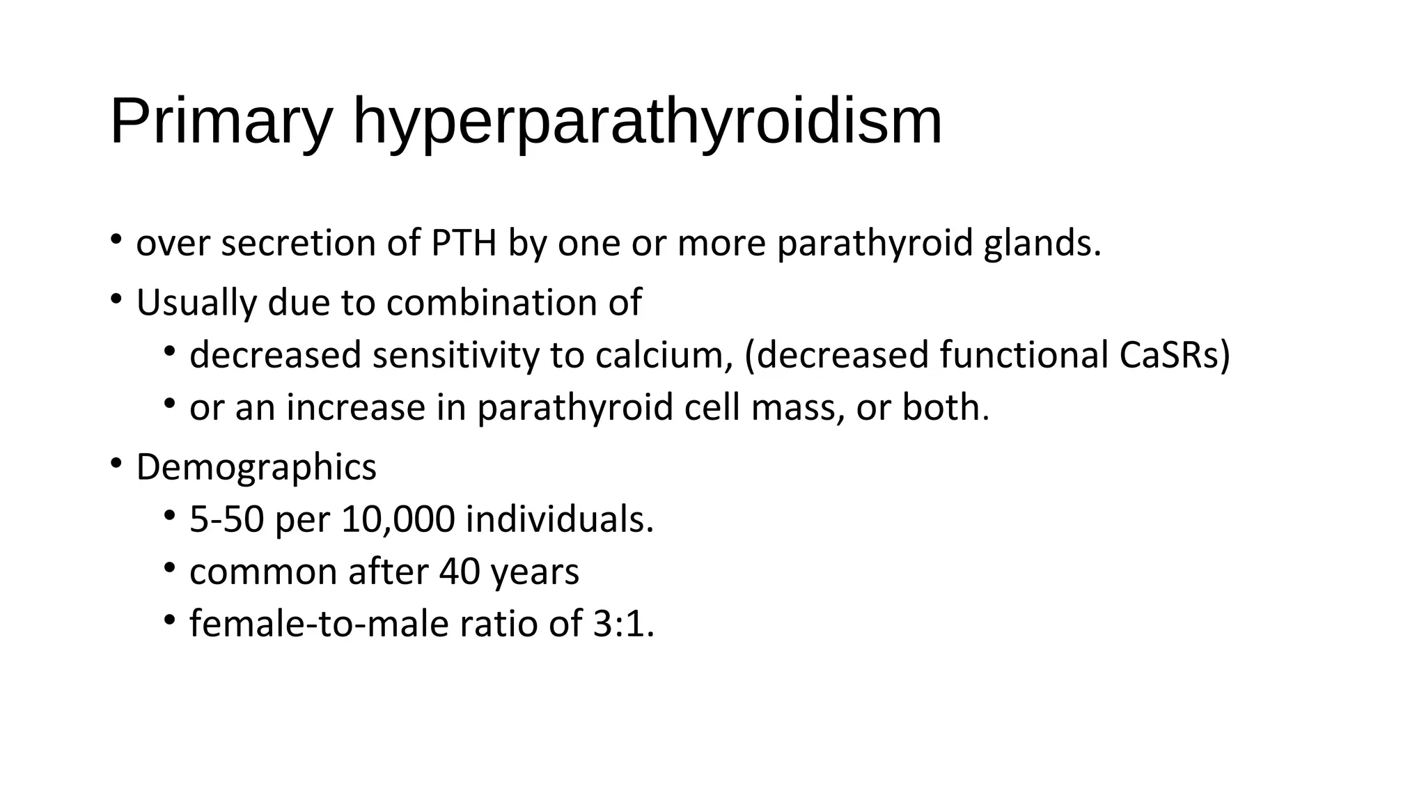 Pathophysiology of parathyroid hormone 2018 | PPT