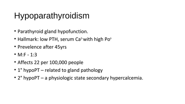 Pathophysiology of parathyroid hormone 2018 | PPT