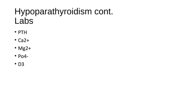 Pathophysiology of parathyroid hormone 2018 | PPT