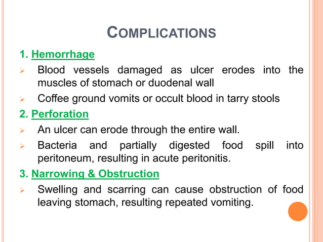 Pathophysiology of peptic ulcer | PPTX