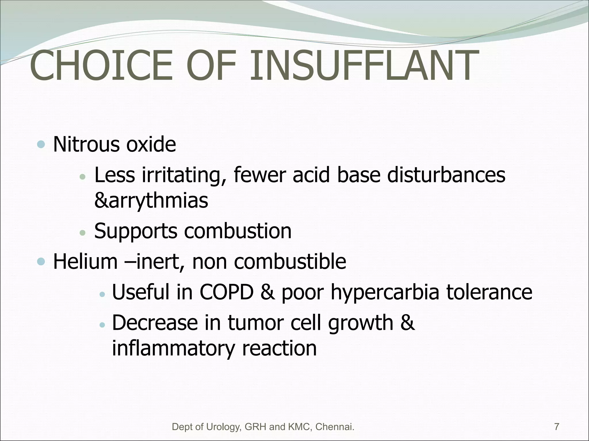 Pathophysiology of pneumoperitoneum and complications of laproscopic ...