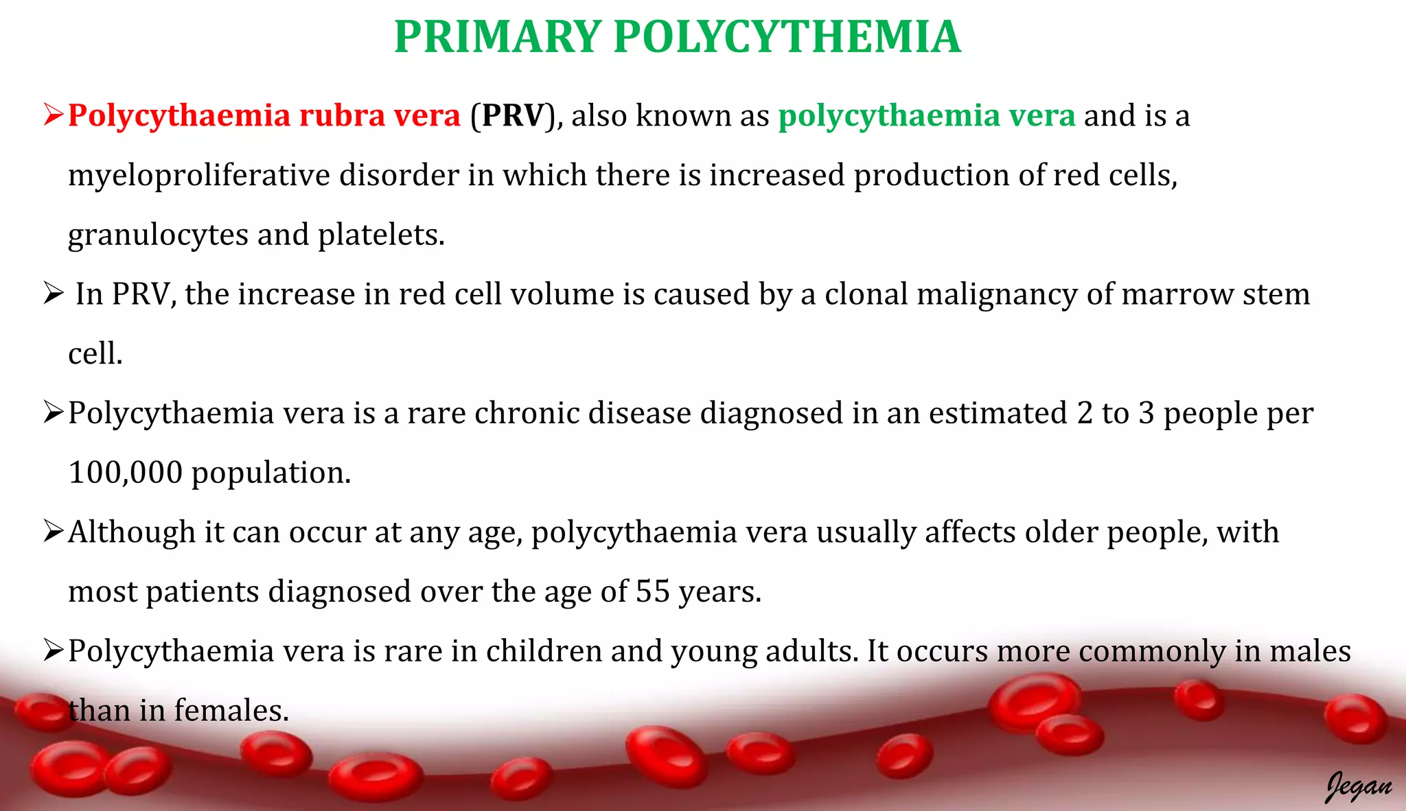 Pathophysiology of polycythemia | PDF