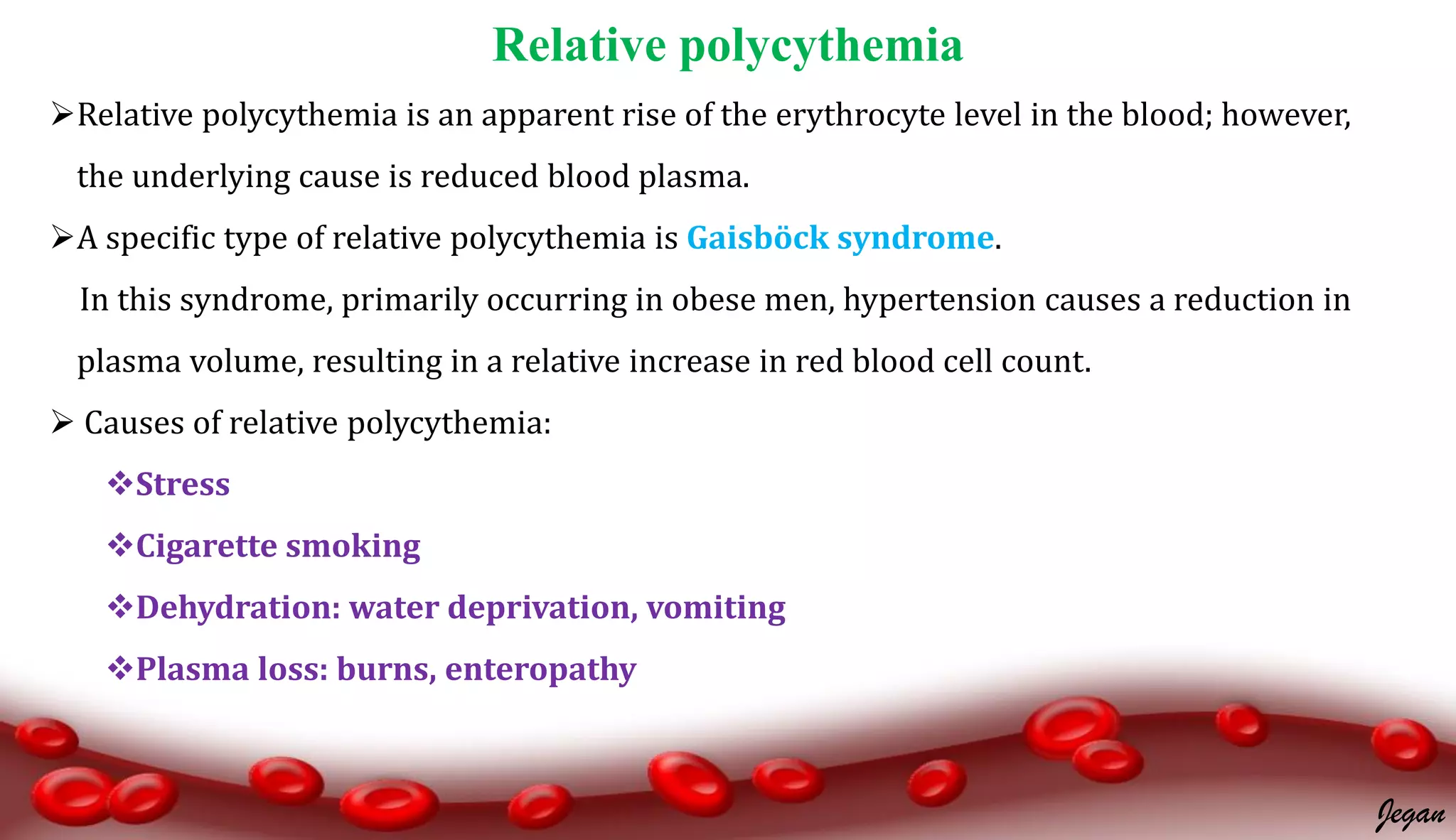 Pathophysiology of polycythemia | PDF