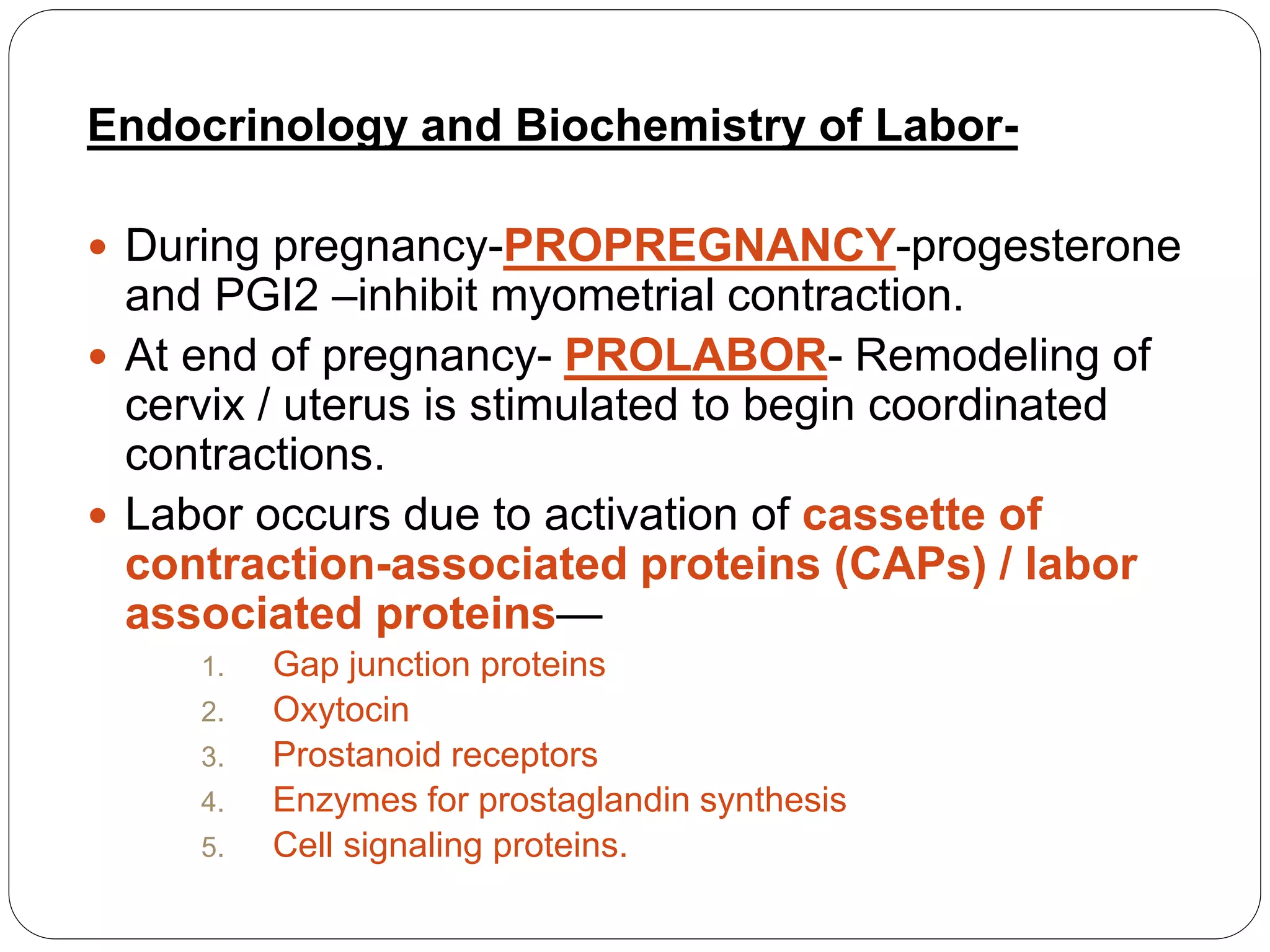 Pathophysiology of preterm labor | PPTX