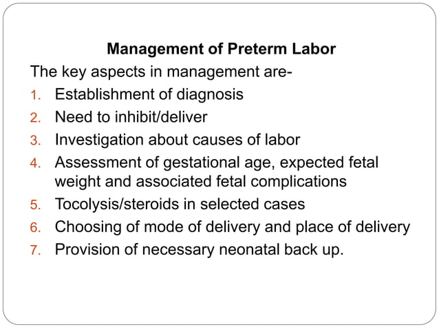 Pathophysiology of preterm labor | PPTX | Pregnancy | Reproductive Health