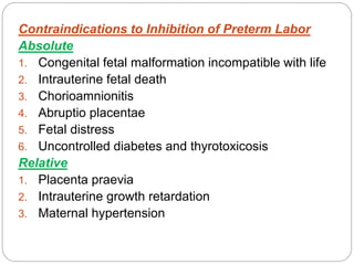 Pathophysiology of preterm labor | PPTX