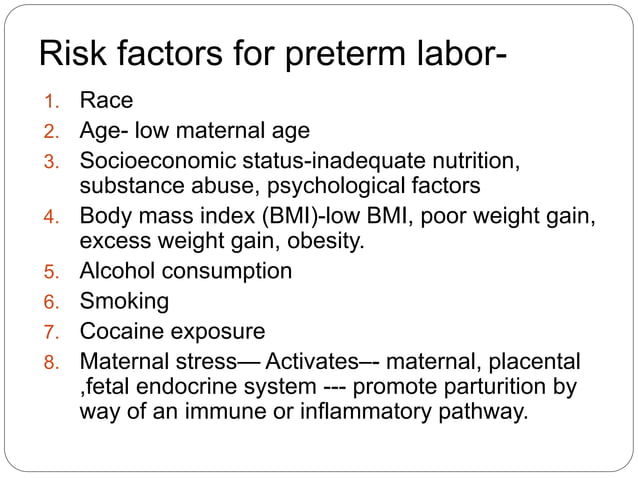 Pathophysiology of preterm labor | PPTX | Pregnancy | Reproductive Health