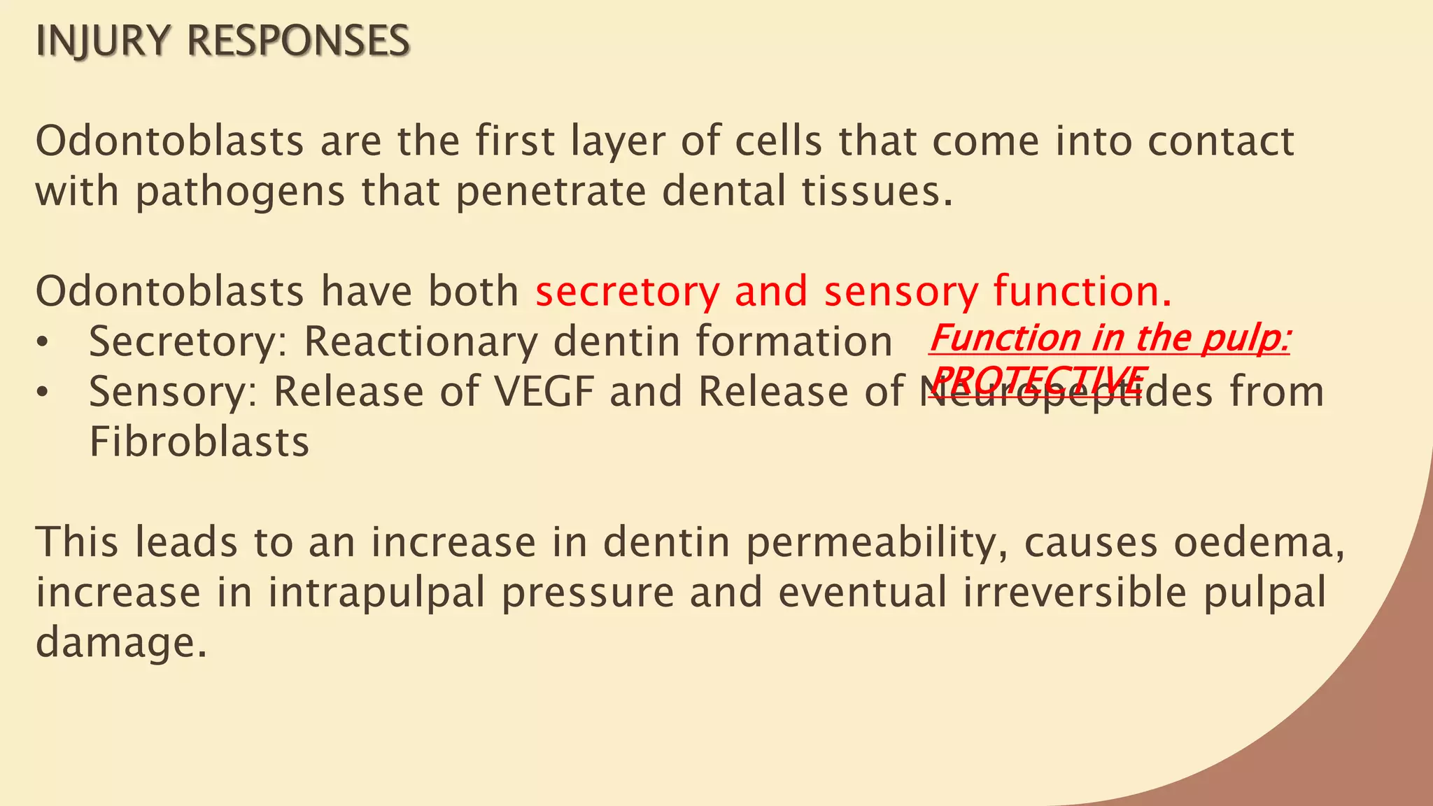 Pathophysiology of pulp | PPTX