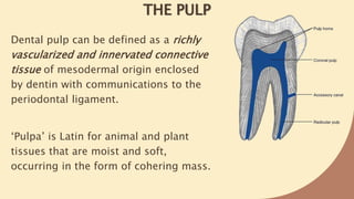 Pathophysiology of pulp | PPTX