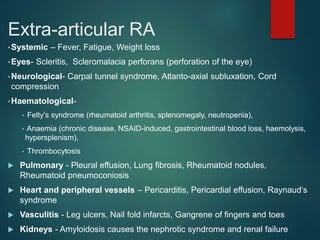 Pathophysiology of Rheumatoid Arthritis | PPTX